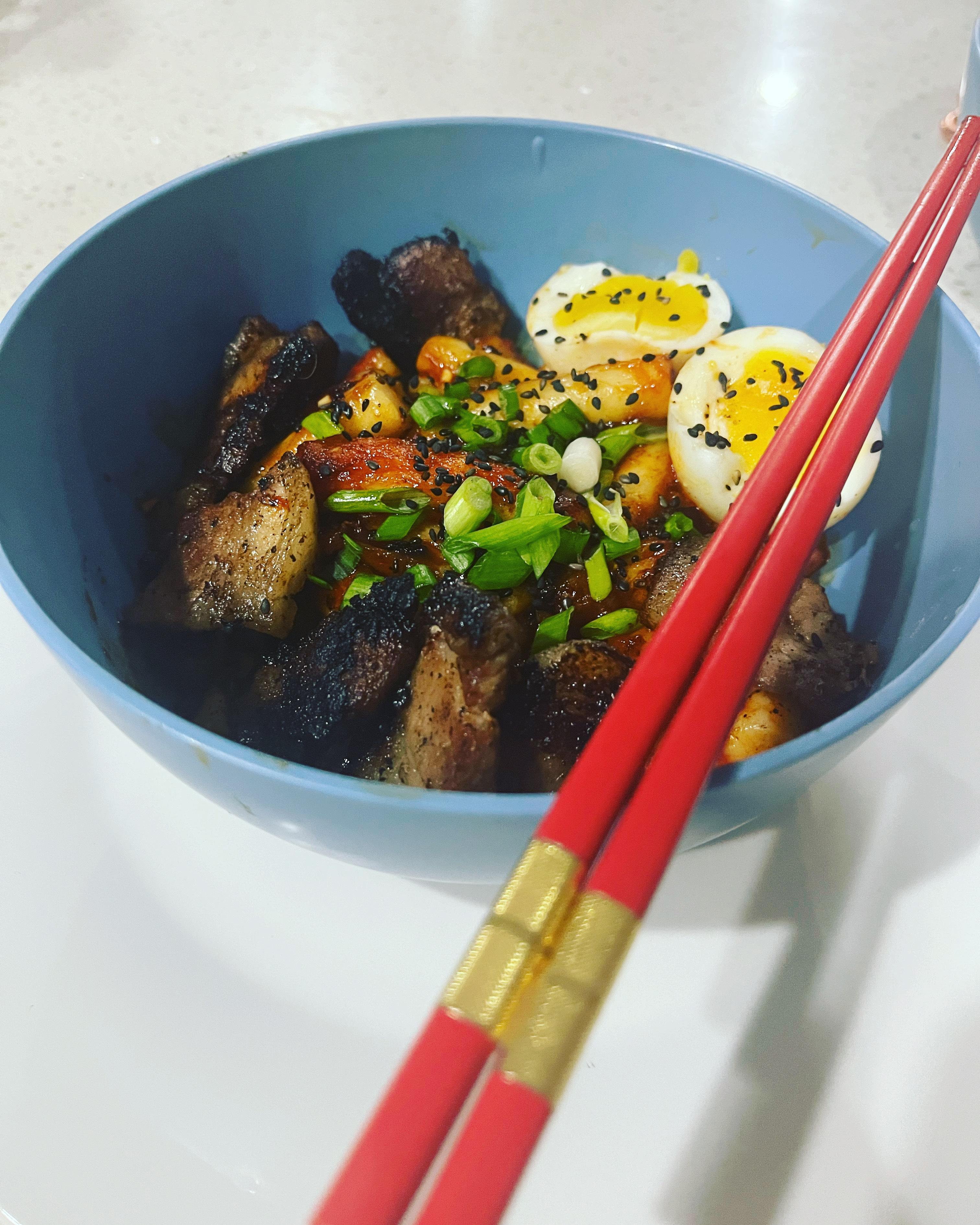 [Homemade] Pork Belly Tteokbokki | Scrolller