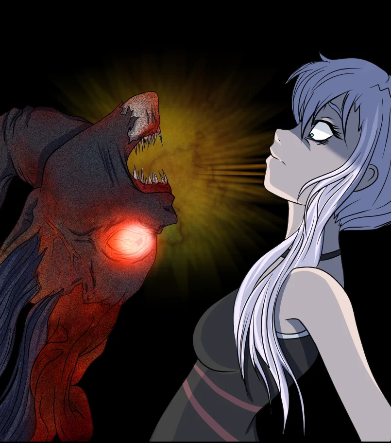 Panel from my Webtoon about cryptid creatures | Scrolller