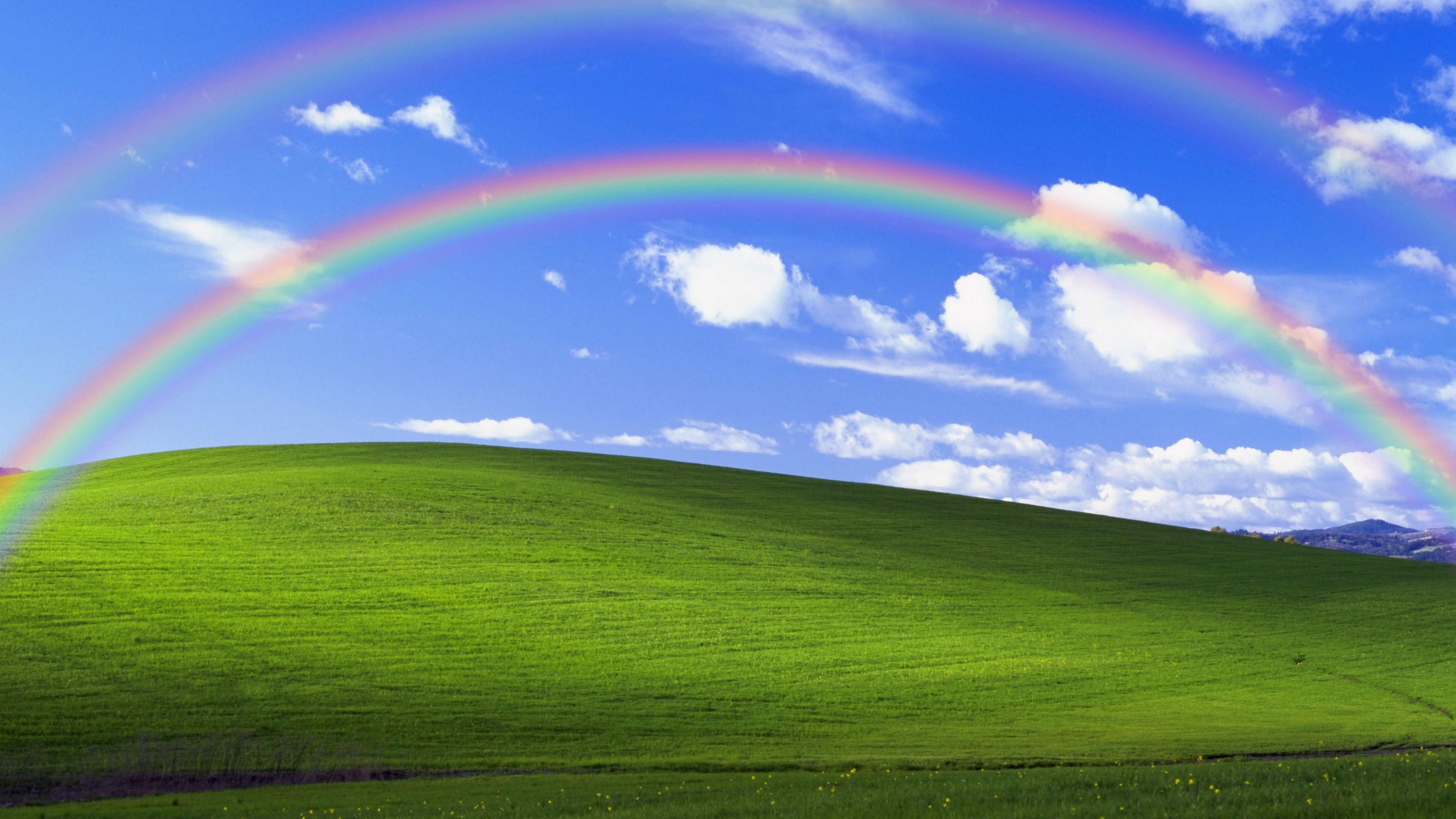 Windows XP, but with rainbows [3840 x 2160] | Scrolller
