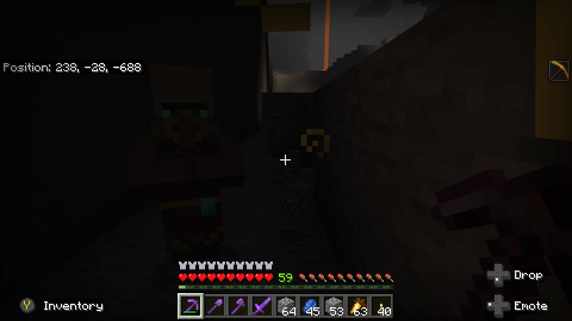 Villager creeping in the shadows. | Scrolller