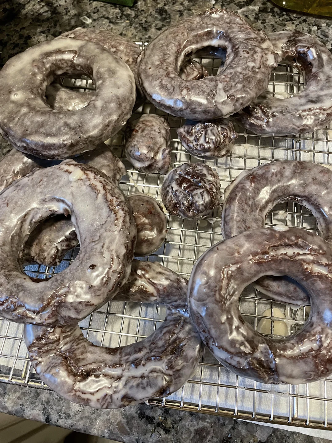 Vegan chocolate glazed cake donuts | Scrolller