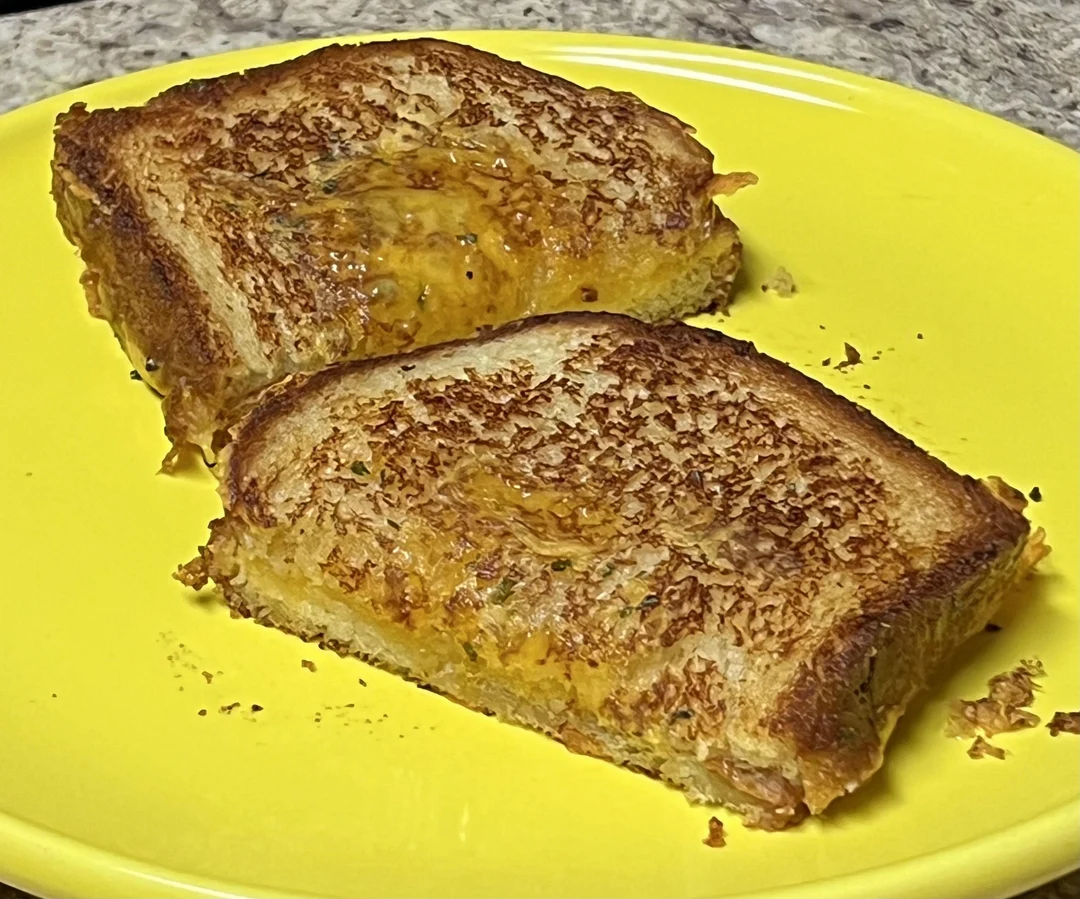 One of the cheesier grilled cheeses I’ve made | Scrolller