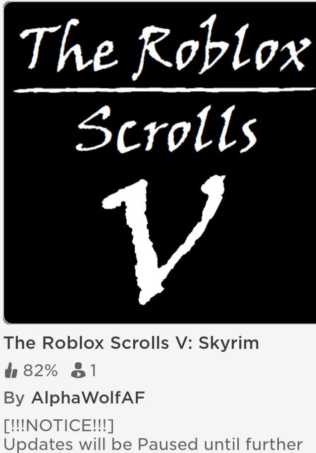 Did anyone else know Skyrim was on Roblox?? | Scrolller