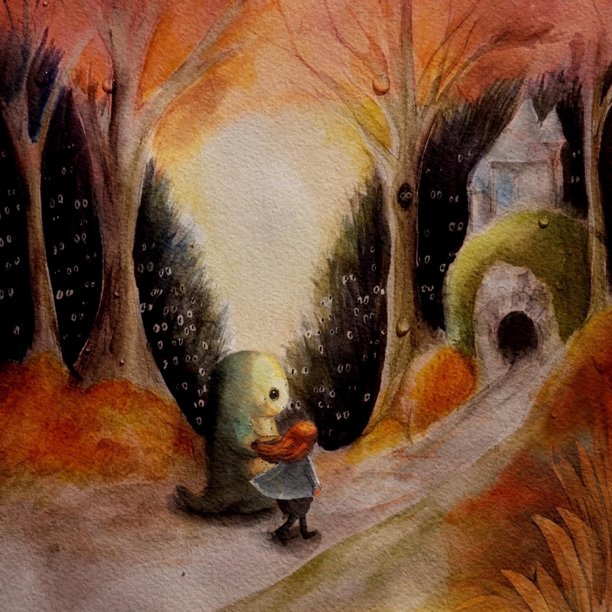 Work in progress, me, Inktense watercolour-fabercastell pens and Procreate, 2022 | Scrolller