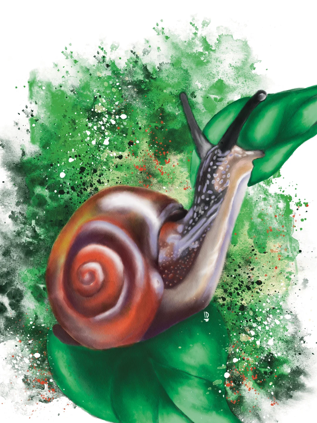 Snail Friend, IzzyDeee (Me), Digital, 2023 | Scrolller