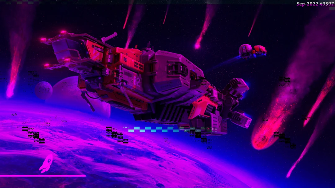 What are these weird artifacts that appear while loading the game? | Scrolller