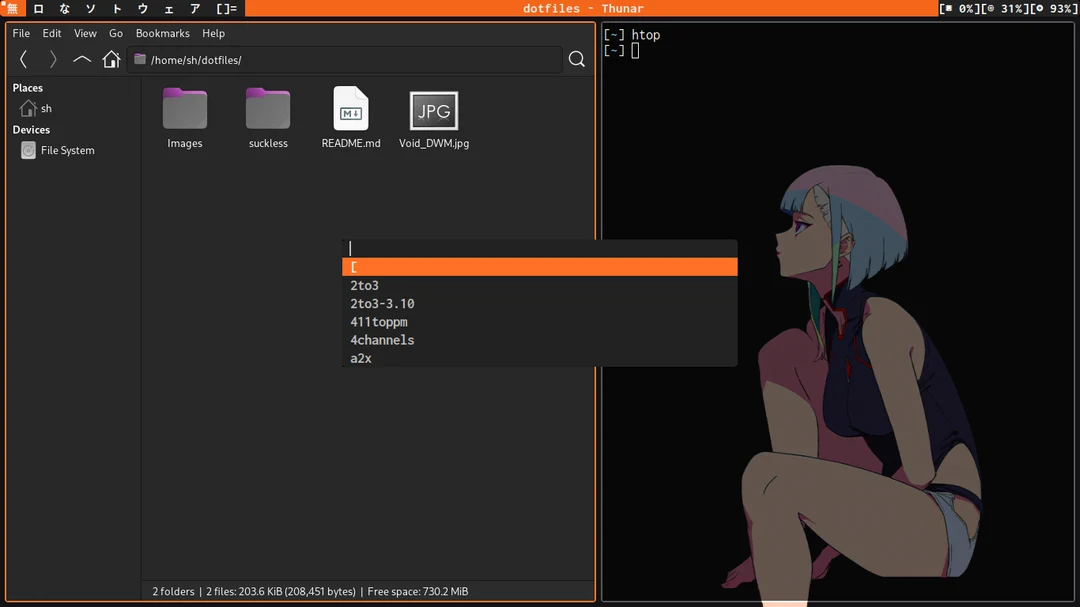 [dwm] the best window manager in existence. | Scrolller