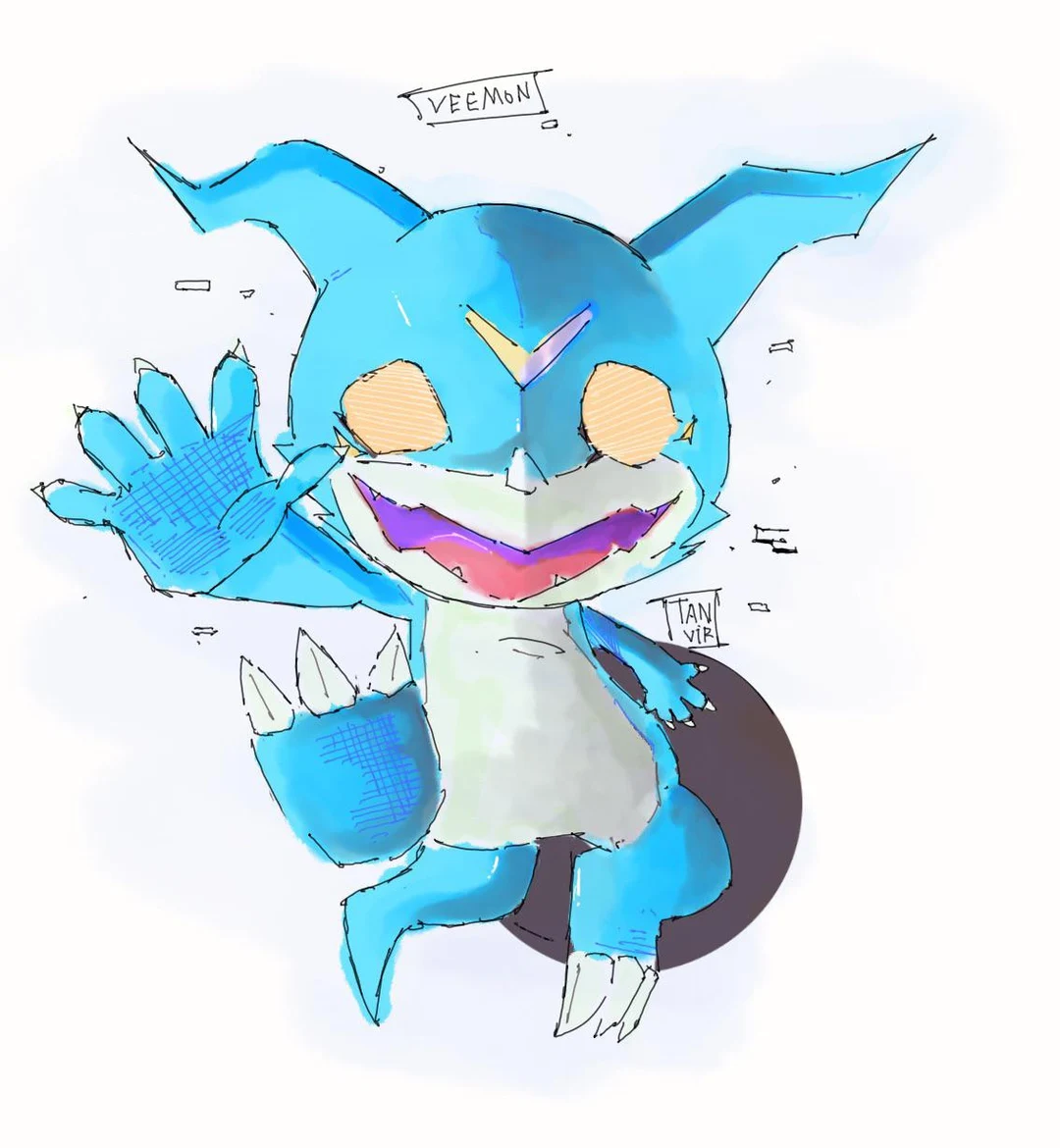 Drew this monster | Scrolller