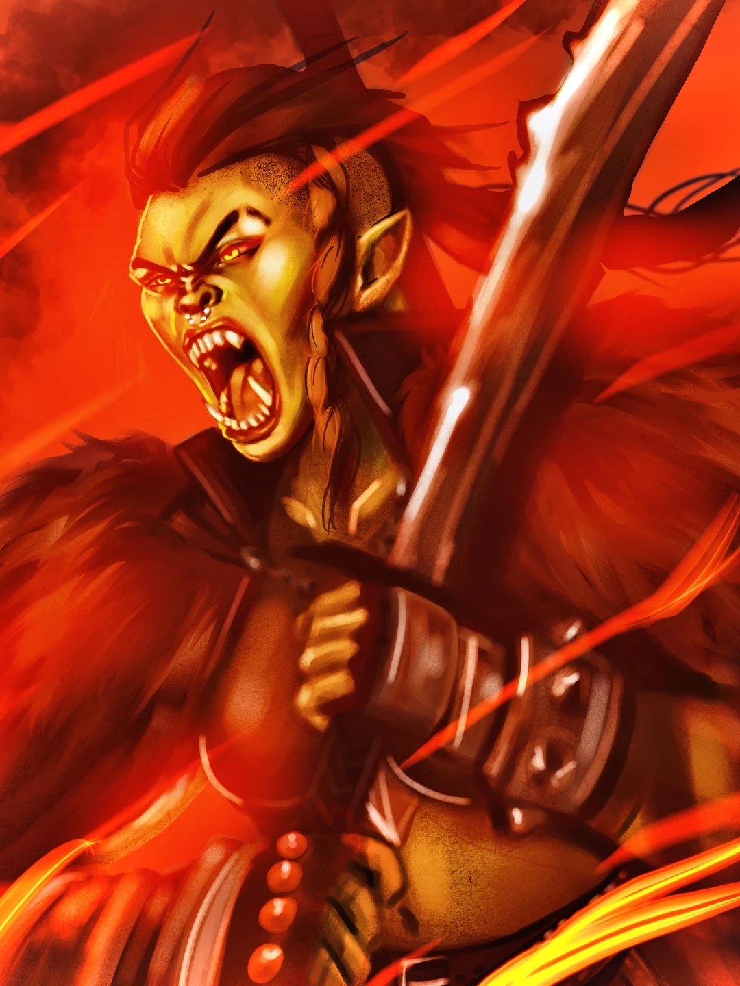 Orc charging (by me) | Scrolller