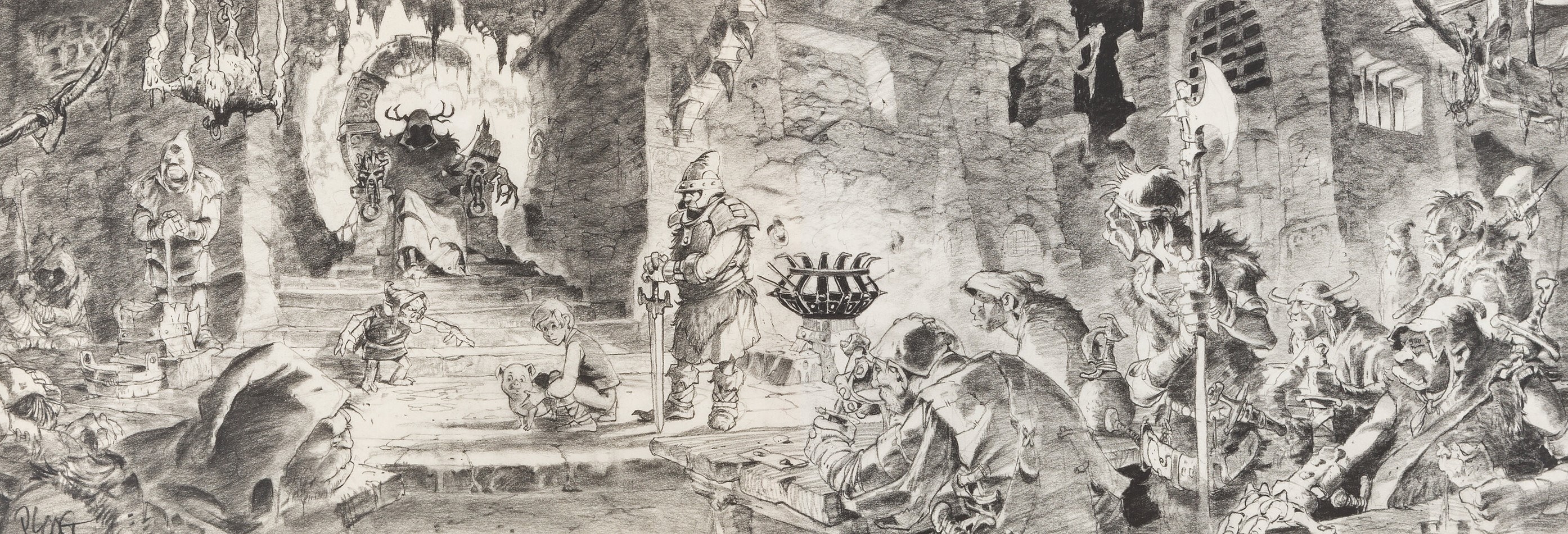 The Black Cauldron concept art (1985) by Mike Ploog | Scrolller