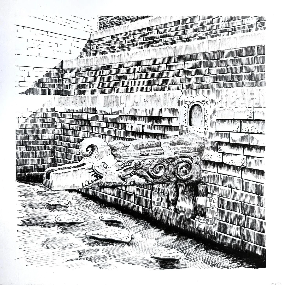 Dhungedhara, me, ink pens, 2022 | Scrolller