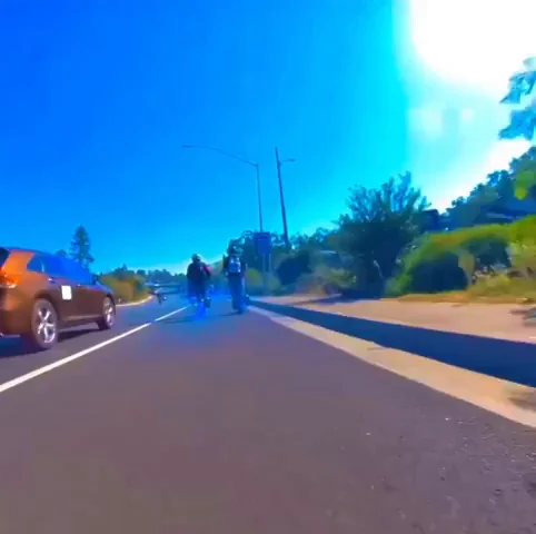 360° camera captures impressive view of a scooter crash | Scrolller