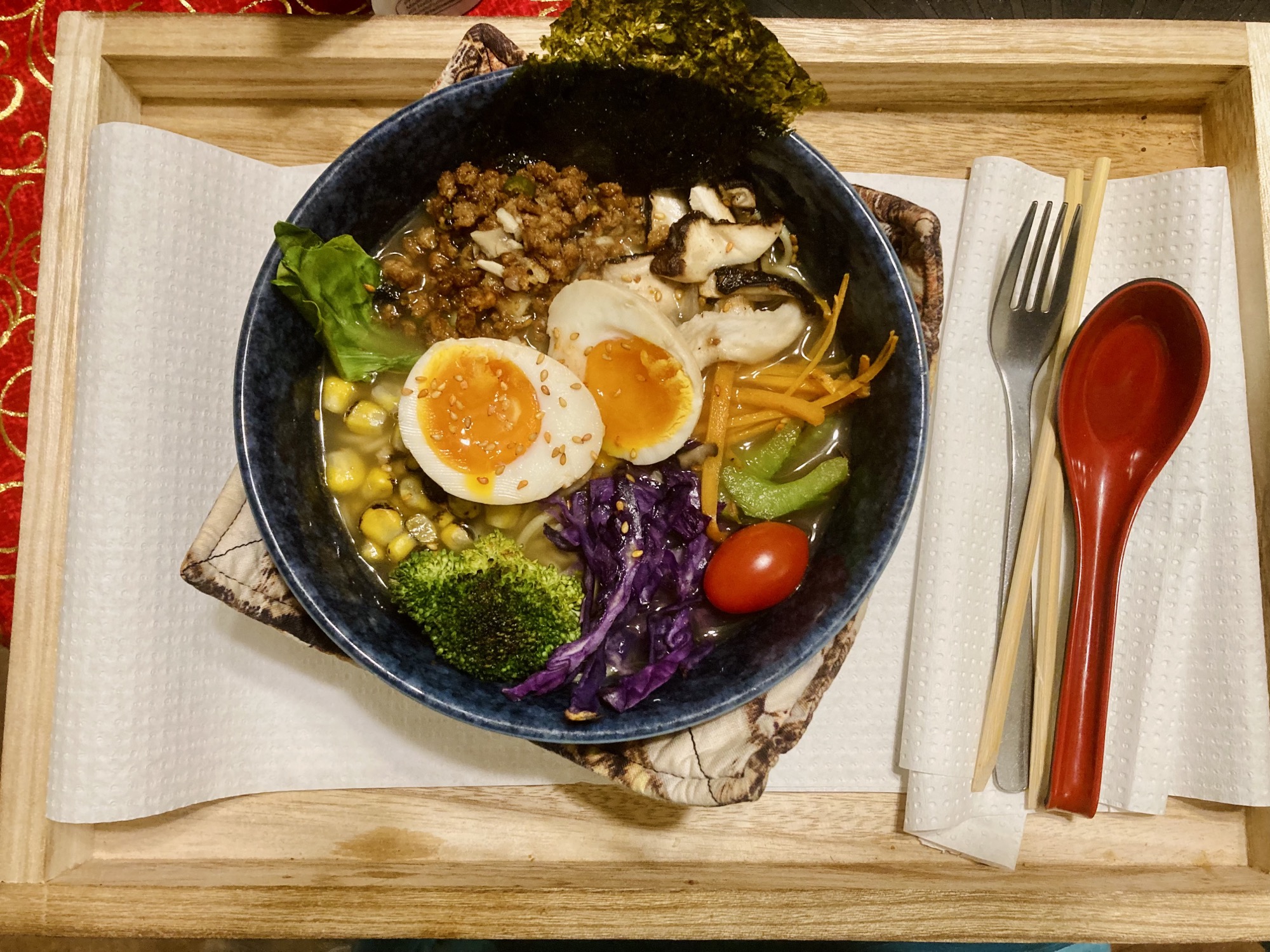 Menraku “Spicy Sesame Style” with veggies. | Scrolller