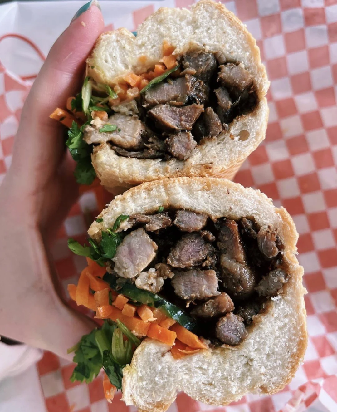 Grilled Pork Banh Mi Scrolller