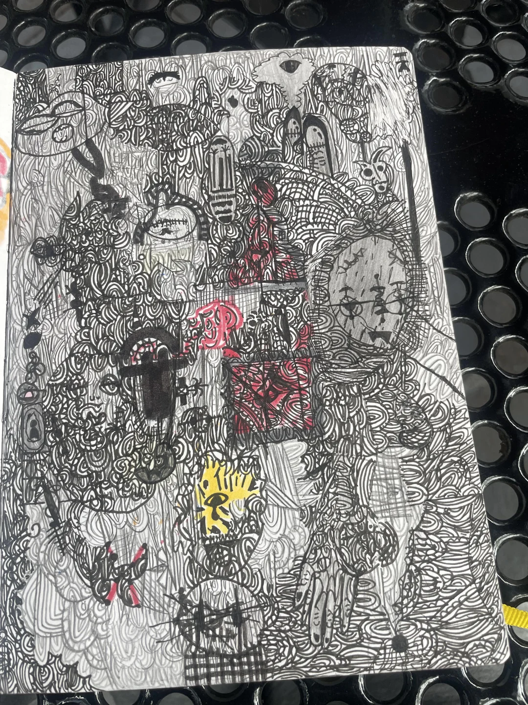 Shadows of colossal, me, marker and pencil , 2022 | Scrolller