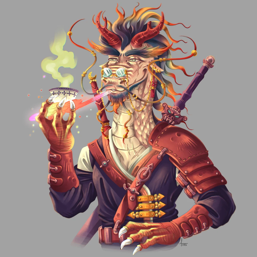 Lung Dragonborn, art by me | Scrolller