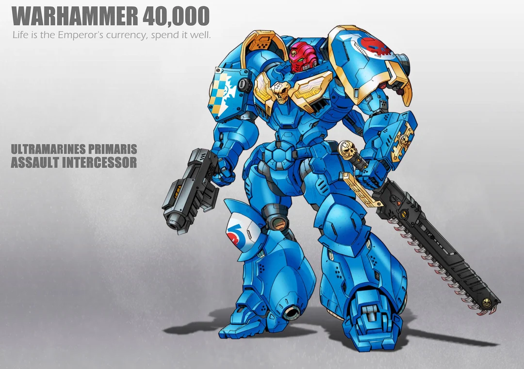 Ultramarines Primaris Assault Intercessor by zhuyukun on Deviant Art | Scrolller