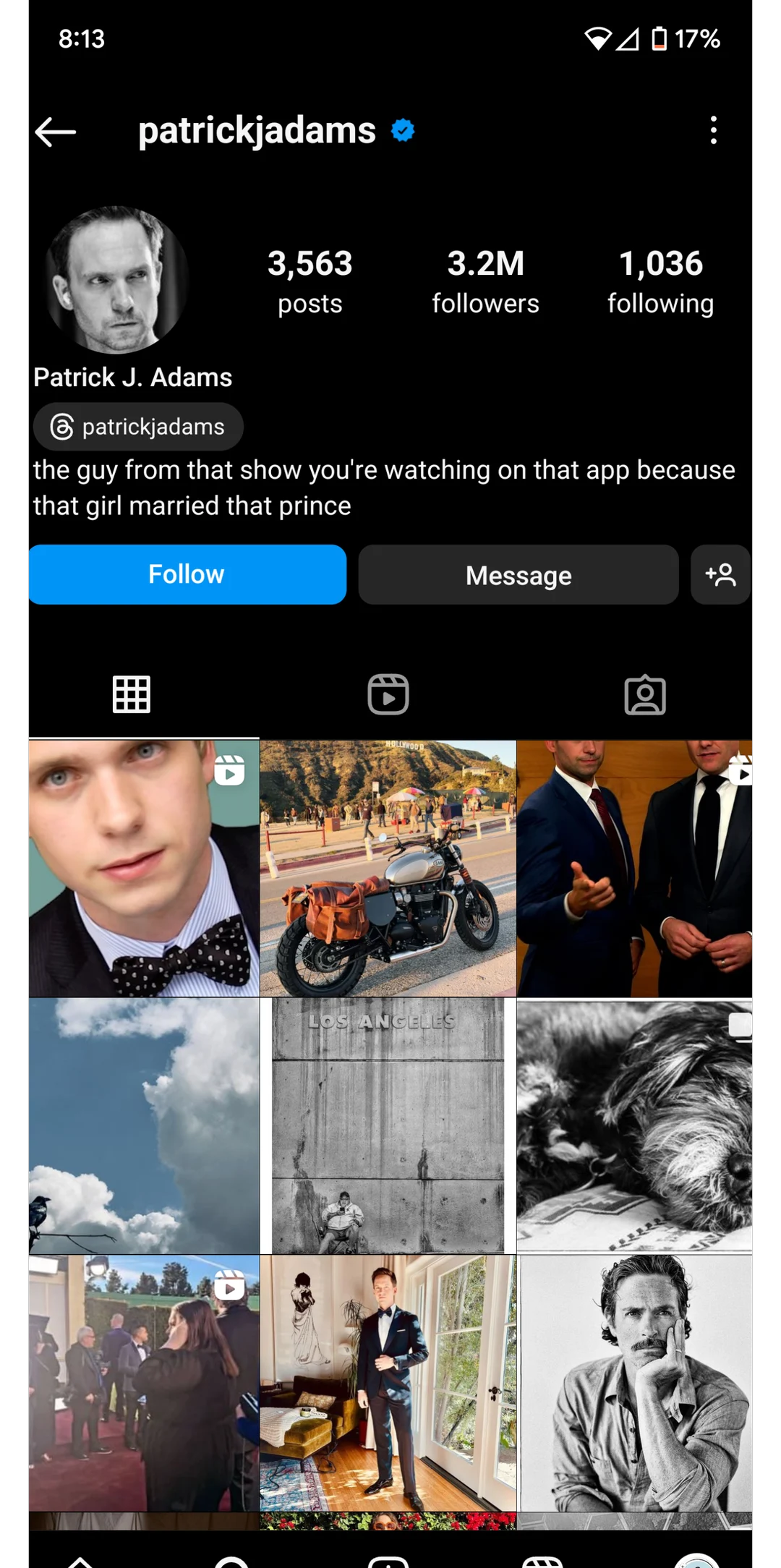 Patrick's IG bio 😂 | Scrolller