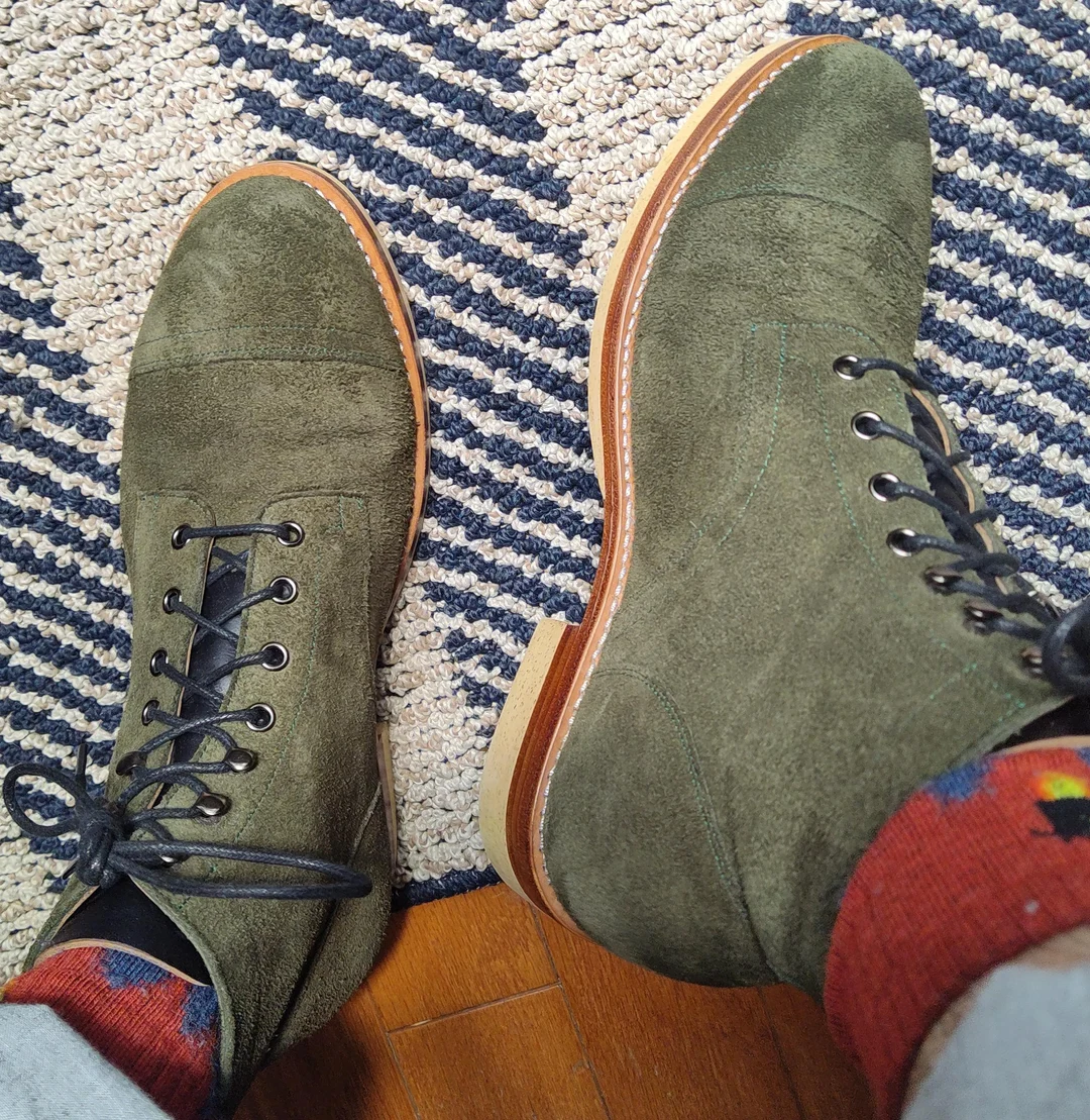 Junkard Indonesia green roughout boot | Scrolller