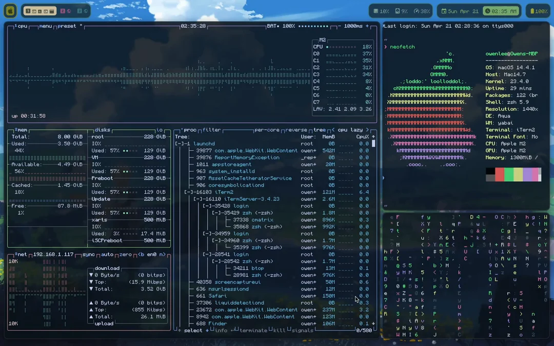 [Yabai] Learnt to rice my macOS in a day | Scrolller