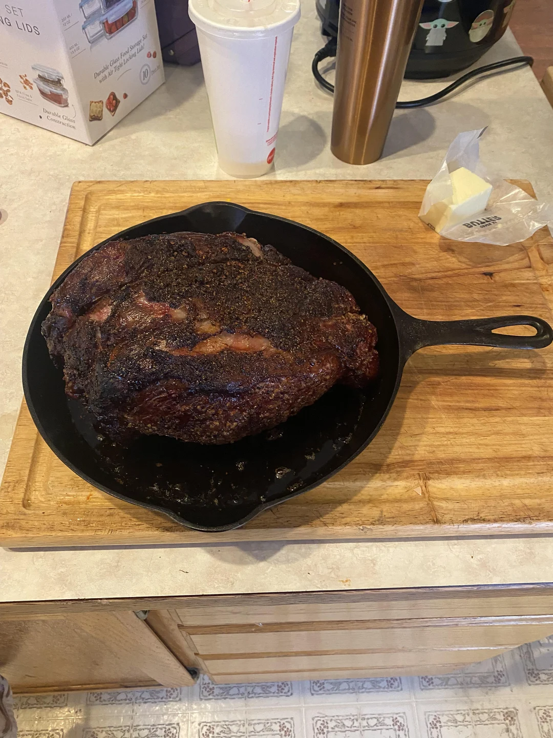 Smoked prime rib in the Griswold for Easter. | Scrolller