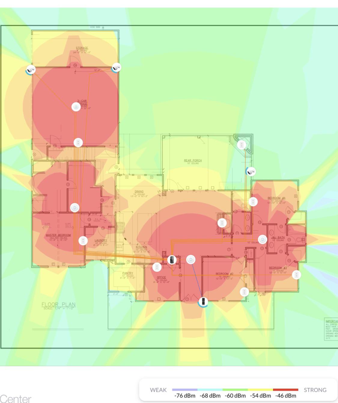 AP layout/set up. Is this overkill? Unifi6 lite in Bonus room above garage. 3 Unifi6 Pros in ...