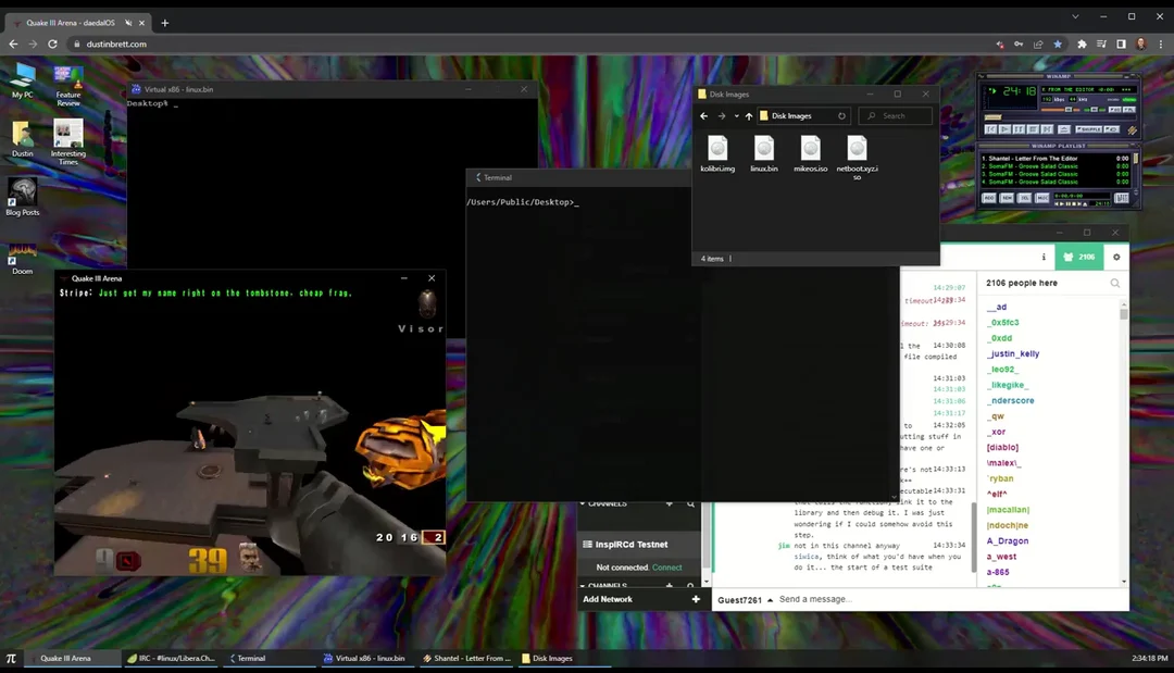 [OC] 2 years of progress making my personal website into a Desktop Environment/OS | Scrolller