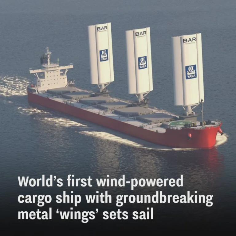 First wind-powered cargo ship... | Scrolller