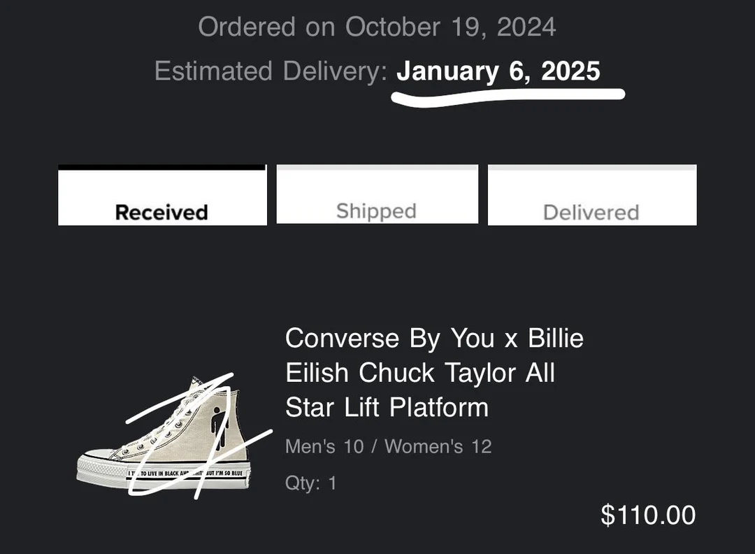 delivery date?? | Scrolller