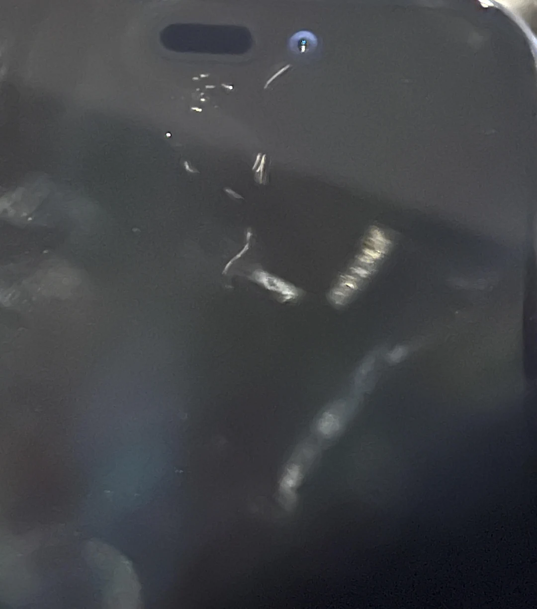 My 14 pro came with a scratched screen :( | Scrolller