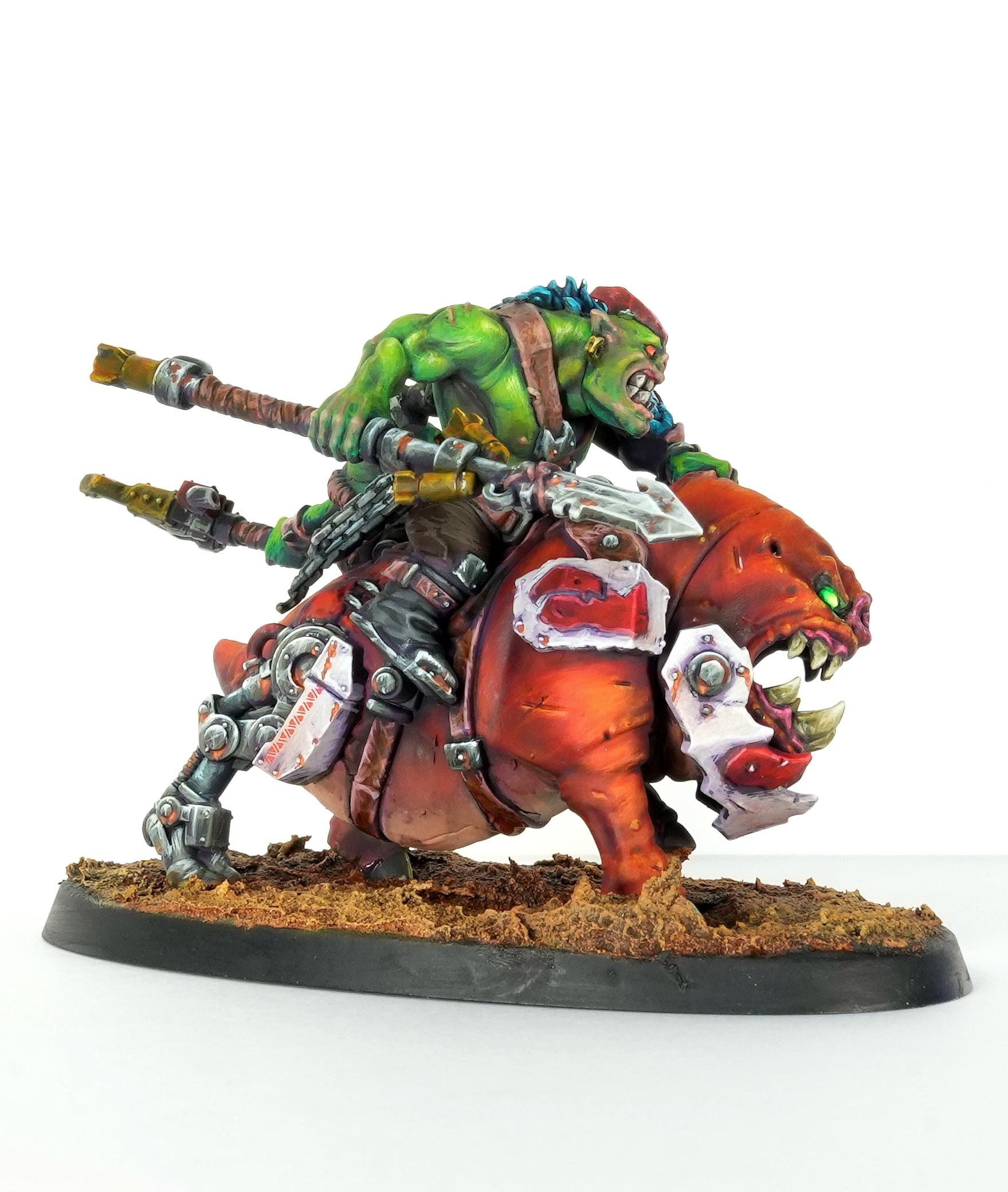 Painted up one of the Ork SquigHog Boyz. How do you like it? | Scrolller