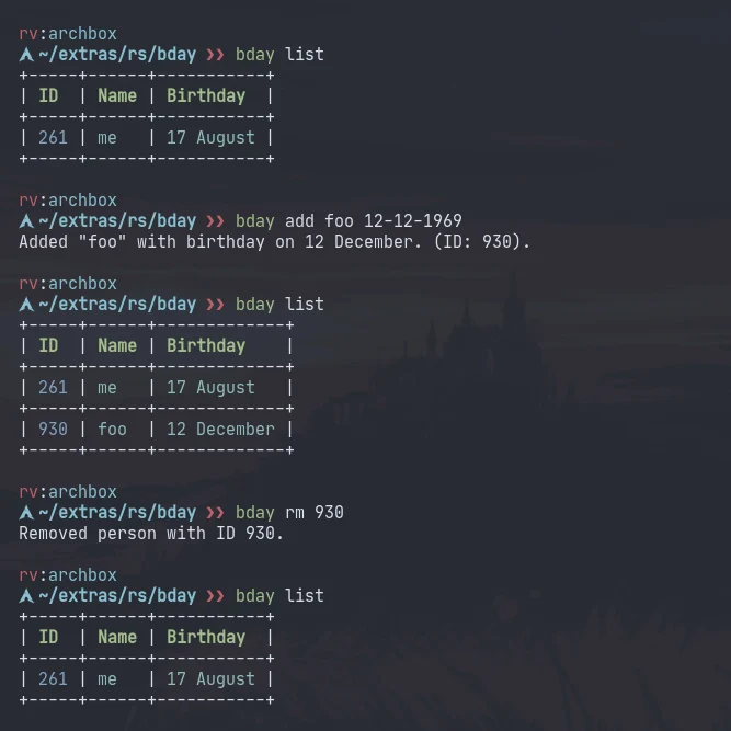 Discover more like Unixporn: [OC] birthday tracker, I don't know why I made this and Related ...