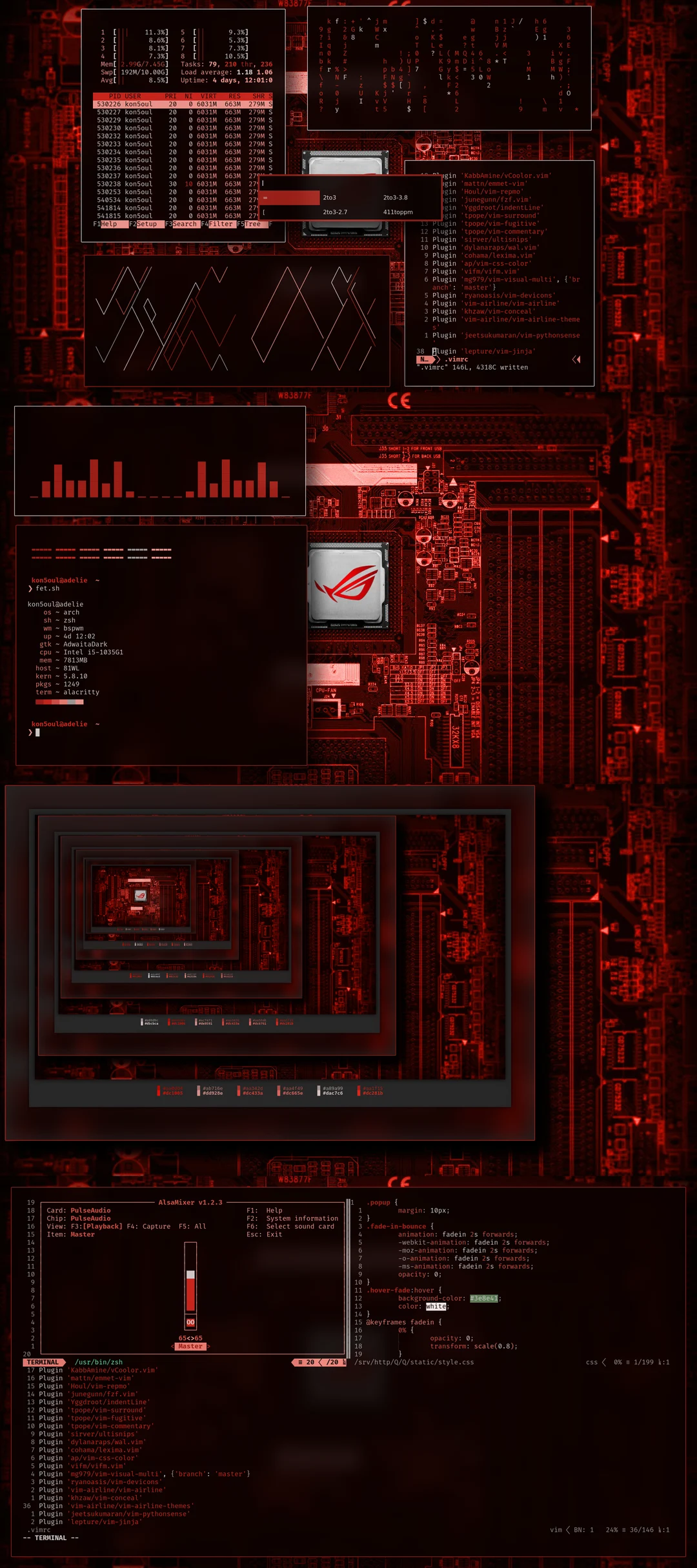 [bspwm] such red | Scrolller