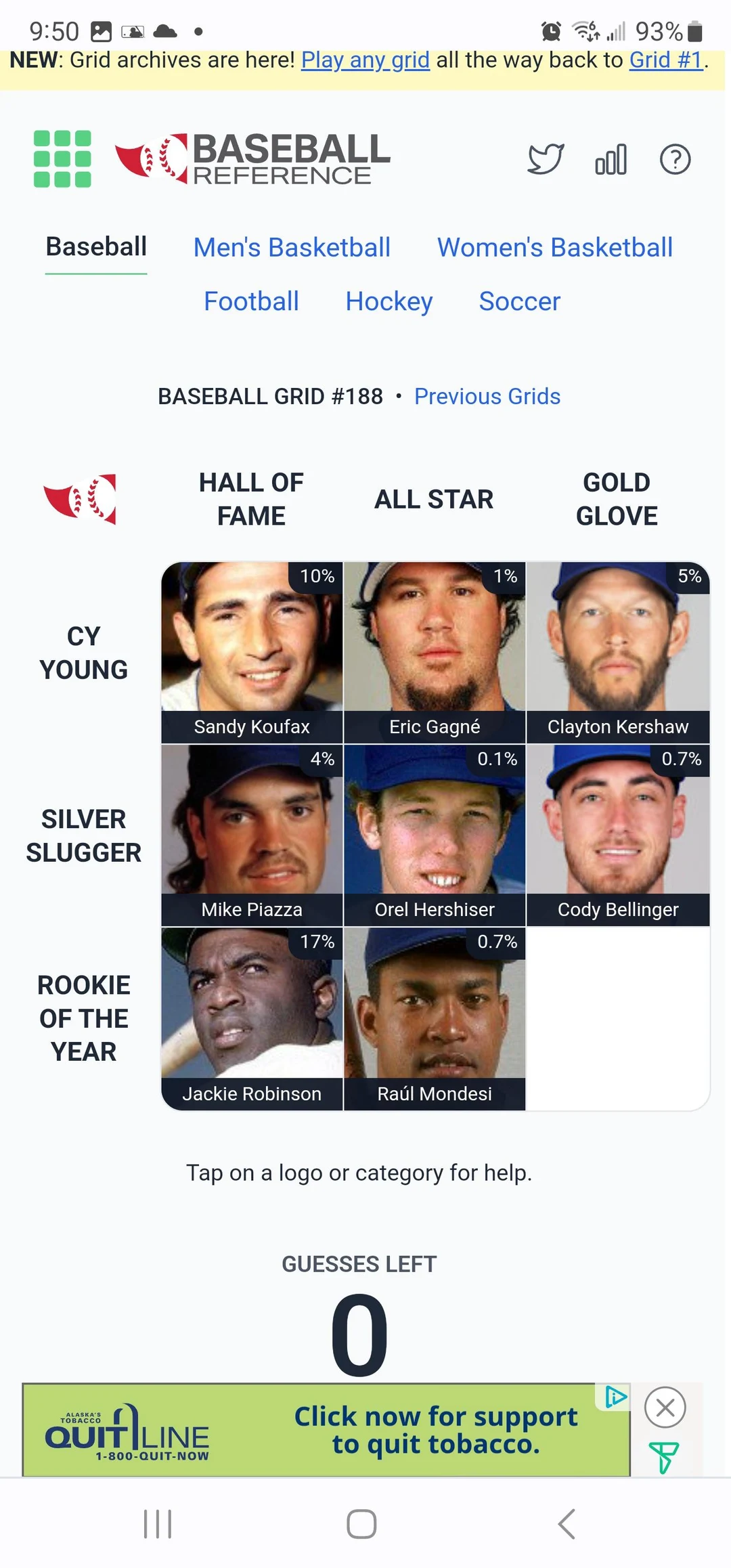 Almost got an all Dosger grid. | Scrolller