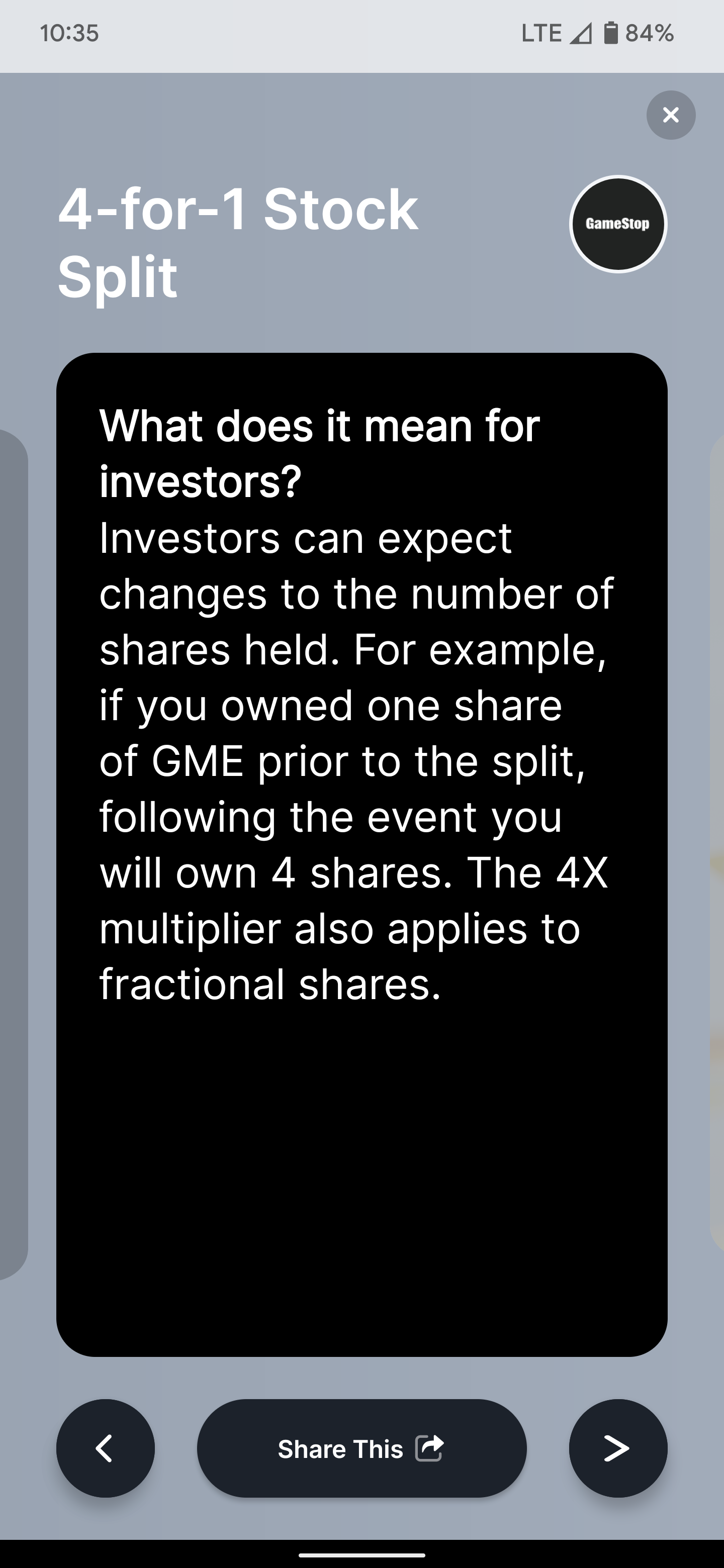 Public.com really cool info graphic on split | Scrolller
