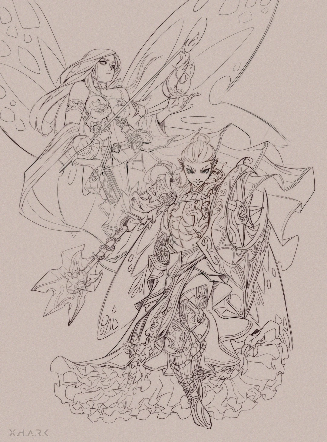 OCs line art I did | Scrolller