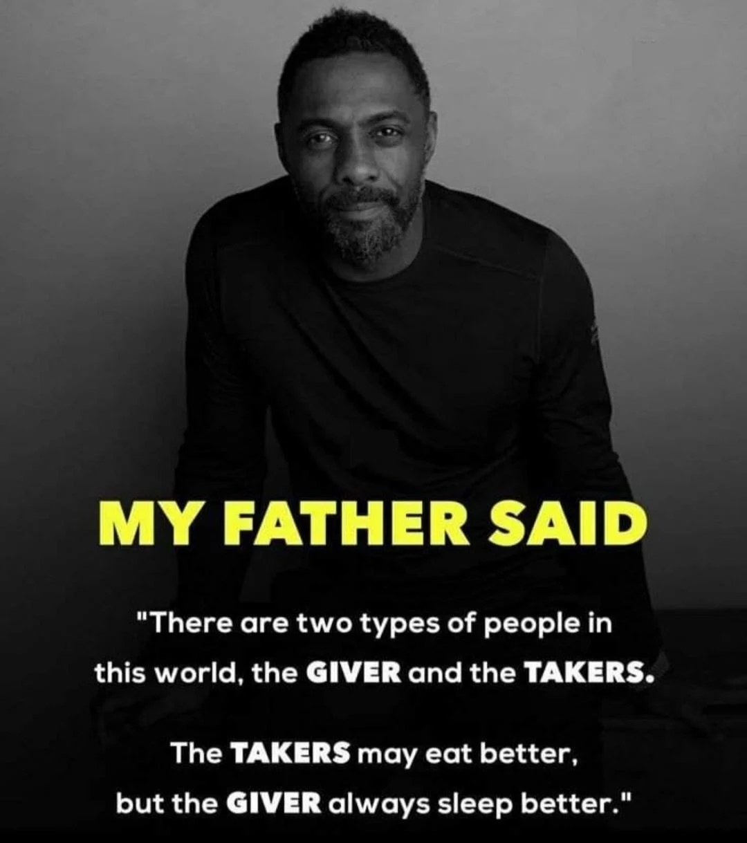 [Image] There are two types of people in this world the GIVERS and the TAKERS. | Scrolller