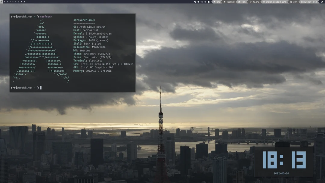 [awesomewm] Dark/Nordic like theme | Scrolller