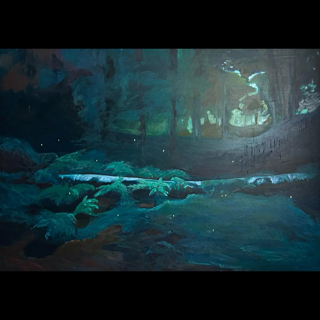 The Fireflies, me/Pola Melnyczuk, oil on canvas, 2023 | Scrolller