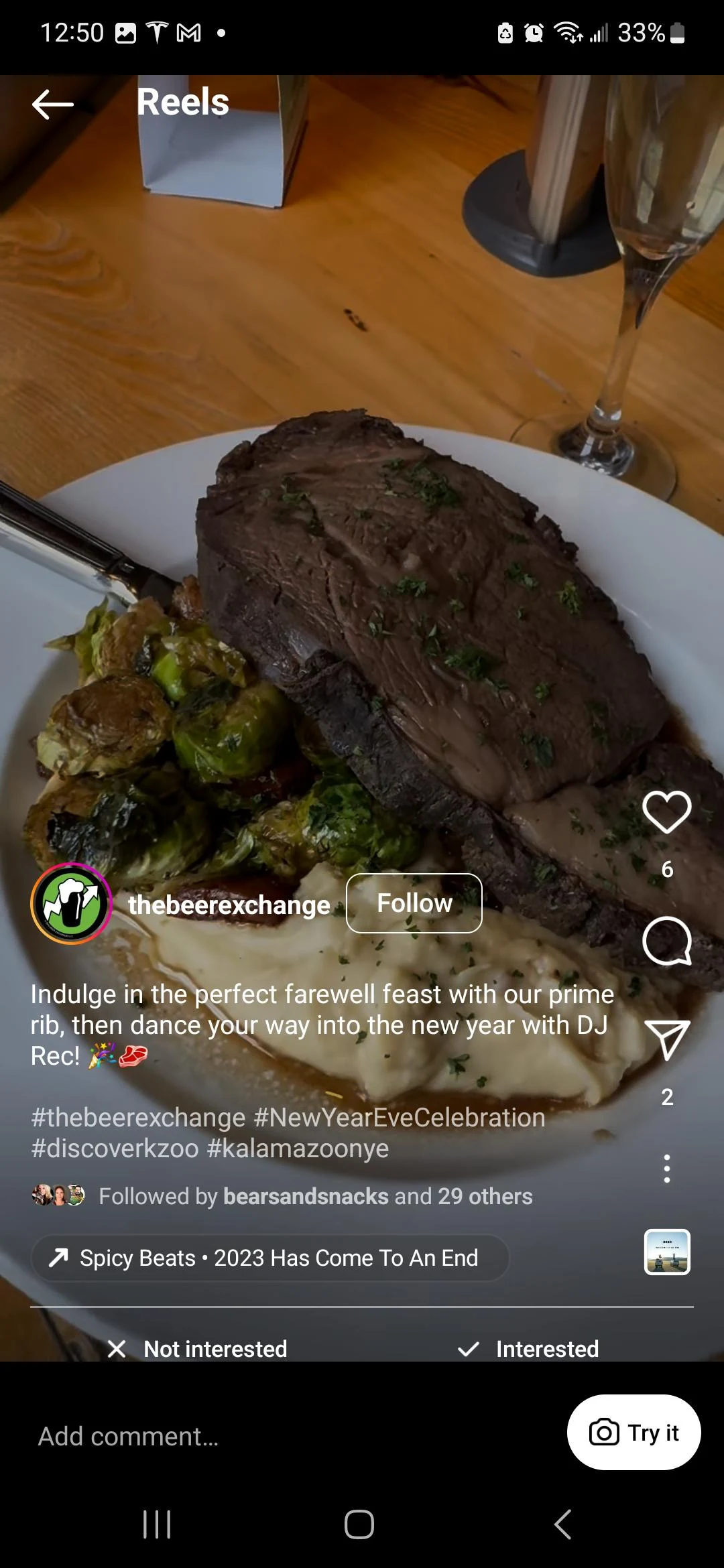 😬 local advert for NY prime rib | Scrolller