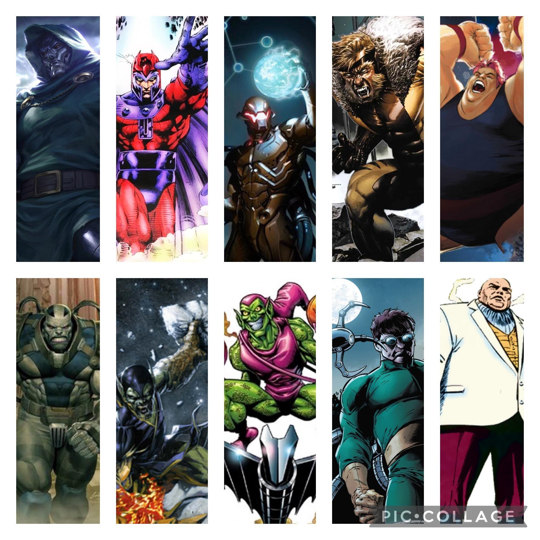 My top ten heroes and villains | Scrolller