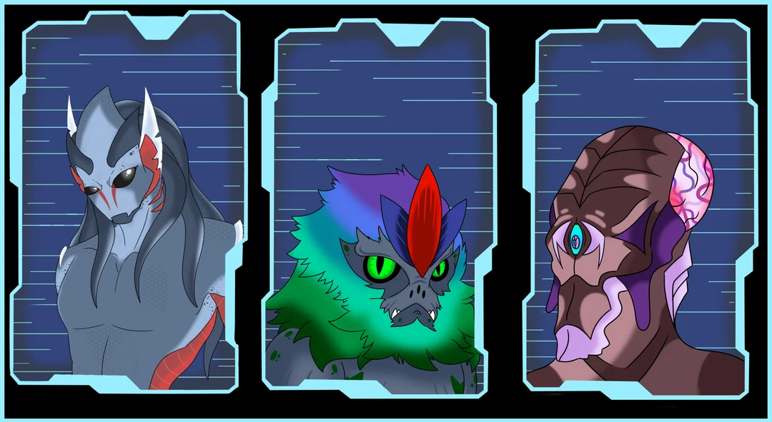 A few alien concepts for a project I'm working on. | Scrolller