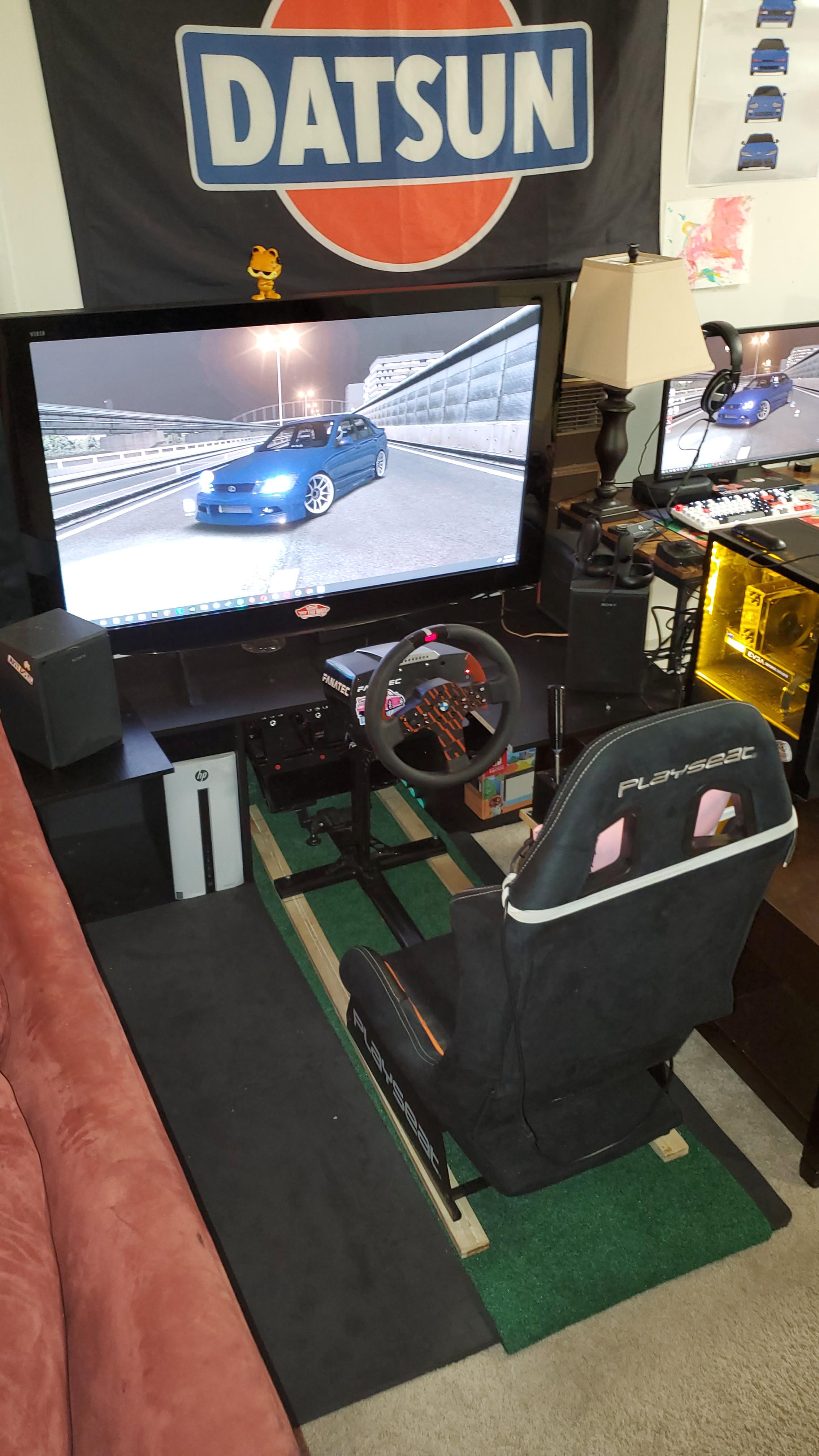 My Ergonomic Sim/Productivity setup. | Scrolller