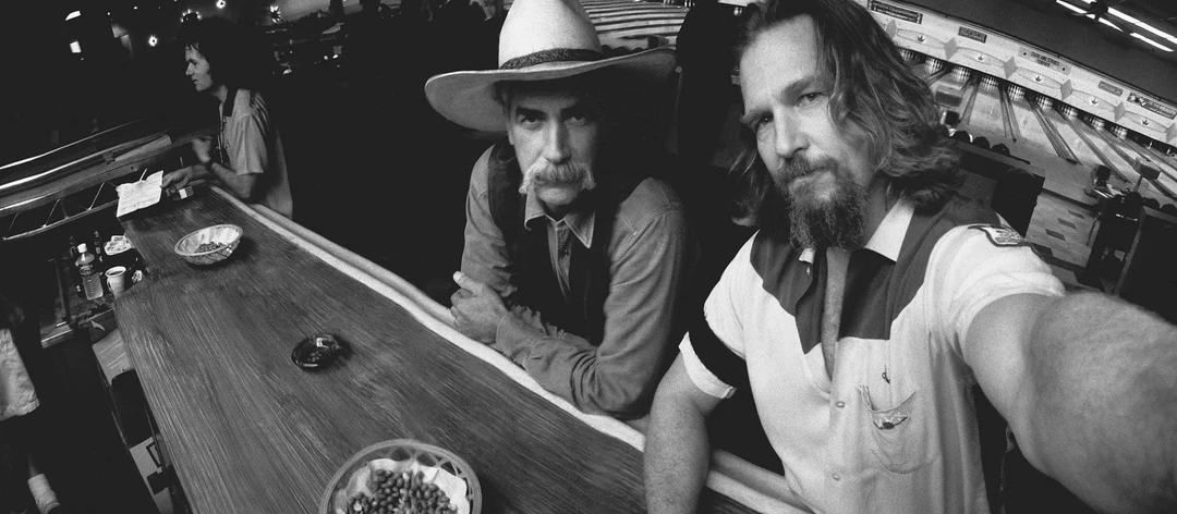 Jeff Bridges and Sam Elliot during shooting of 'The Big Lebowski' in 1997 | Scrolller