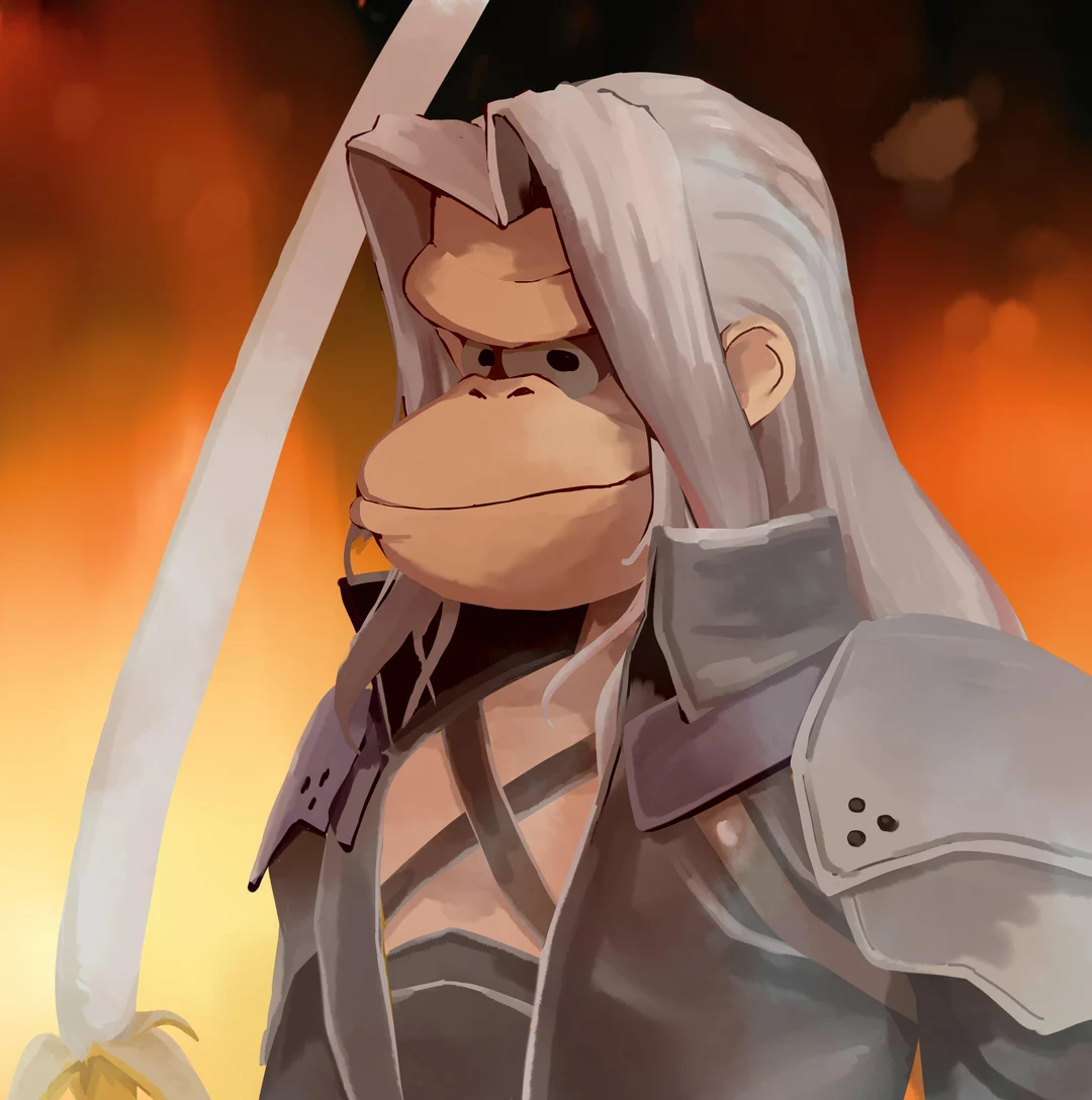 (Fanart Friday) Donkey Kong as Sephiroth by Bamman | Scrolller