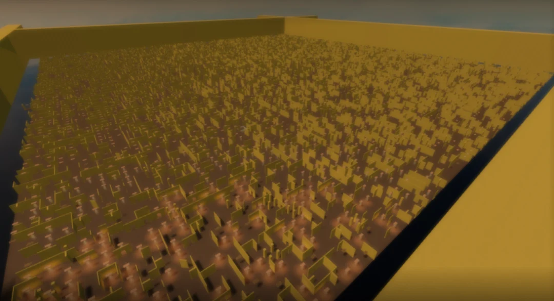 Nearly tripled the size of my randomly-generated backrooms. it looks very wacky | Scrolller