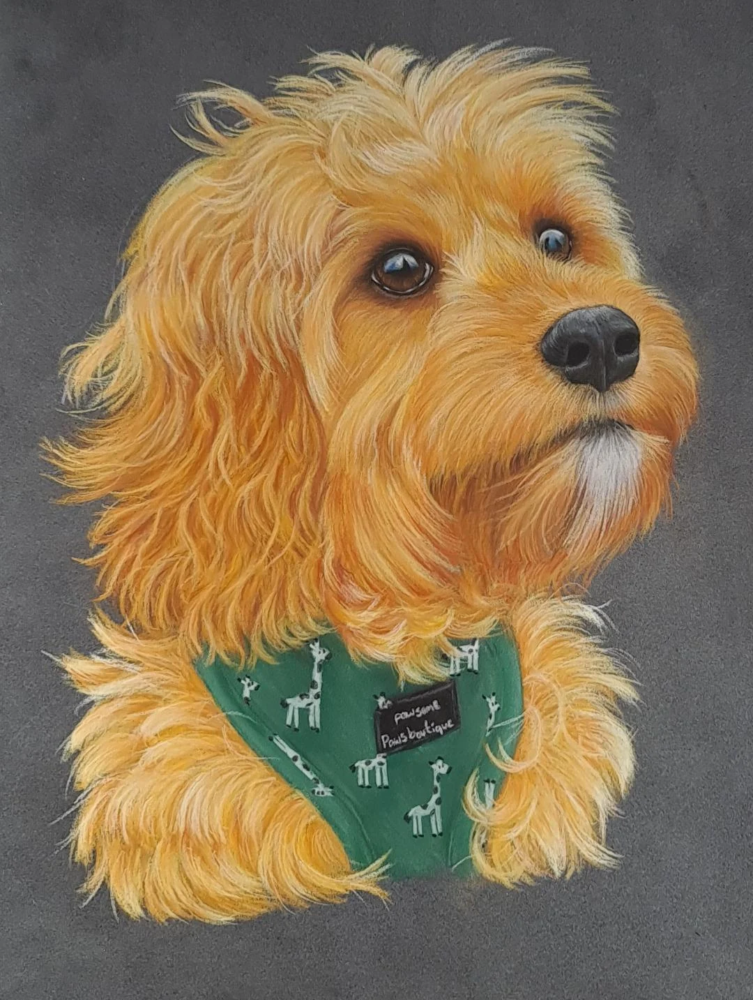 Proud pup, Me, Pastel pencils, 2022 | Scrolller