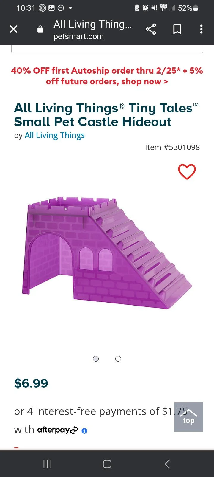 All living things tiny tails small pet castle hideout ‼️ | Scrolller