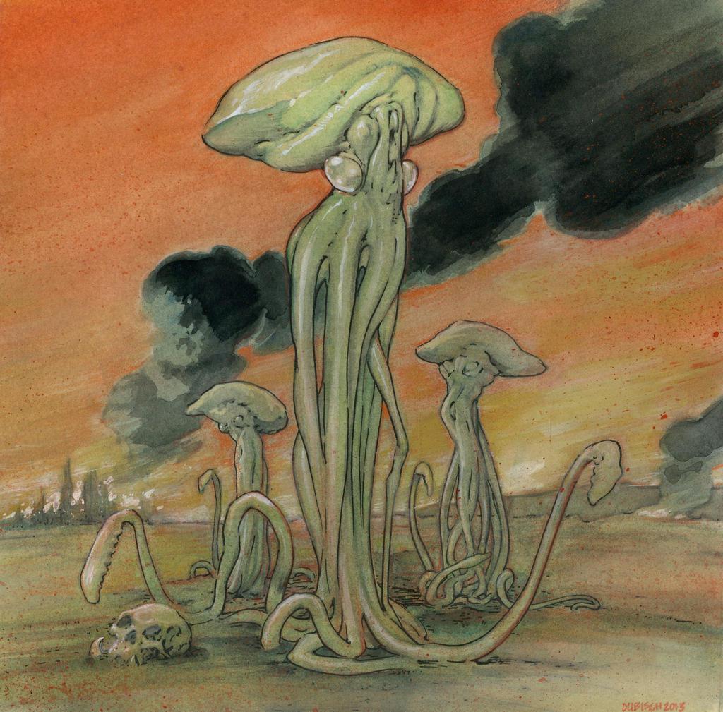 "Martian Sarlecs" - Mike Dubisch (2014) | Scrolller