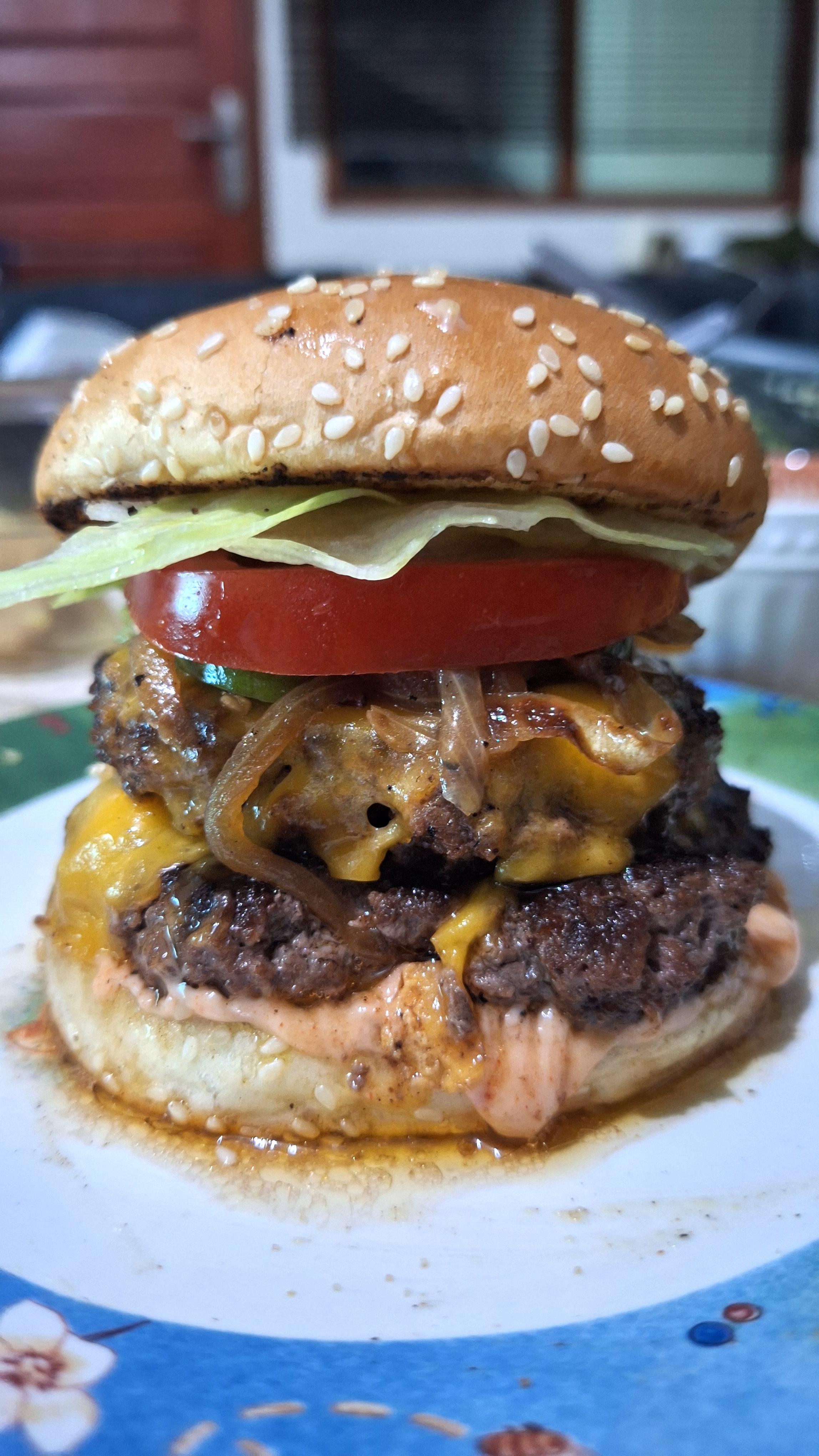 [Homemade] Double Cheeseburger and Fries | Scrolller